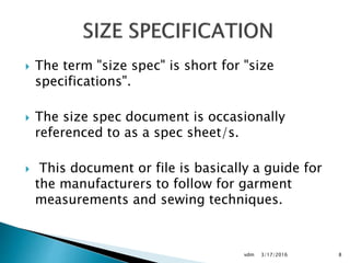 Textile Standards and Specifications by Violet Davis-Maurice | PPTX