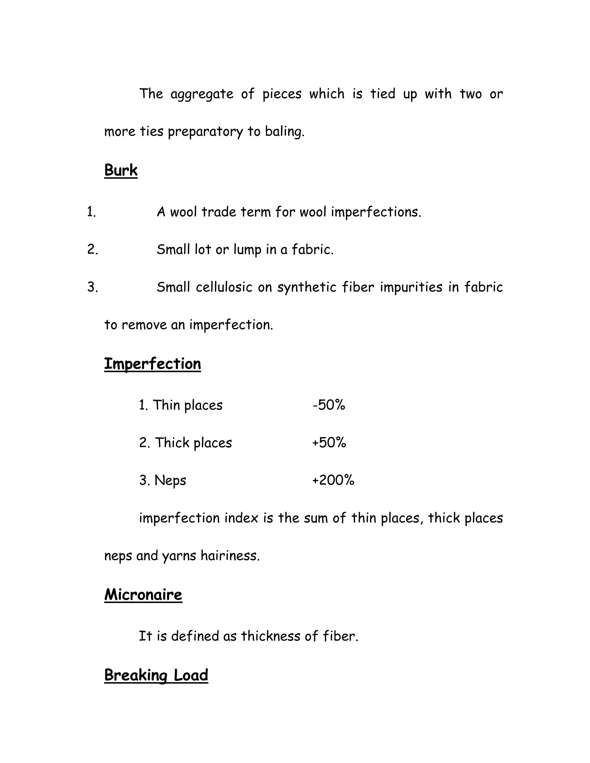 Textile terms and definitions | PDF
