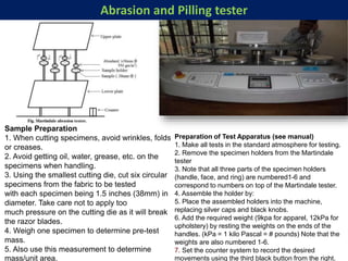 Textile testing | PPTX