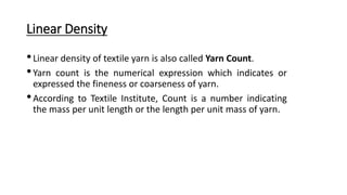 Textile Testing | PPTX