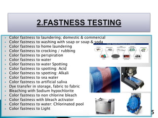 Textile Testing in Apparel , Home Textiles.pptx