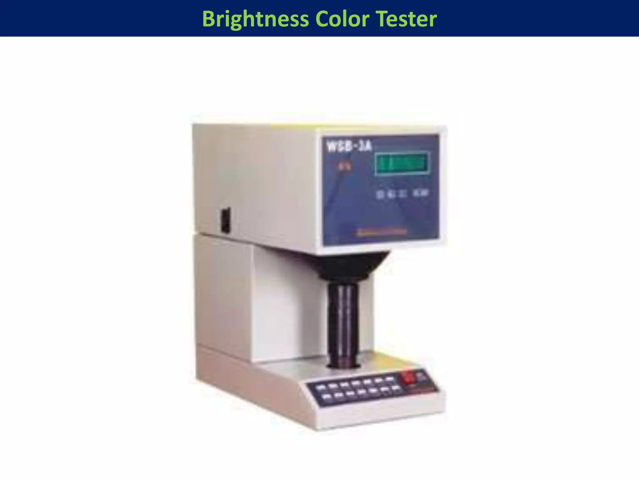 Textile testing instrument | PPTX