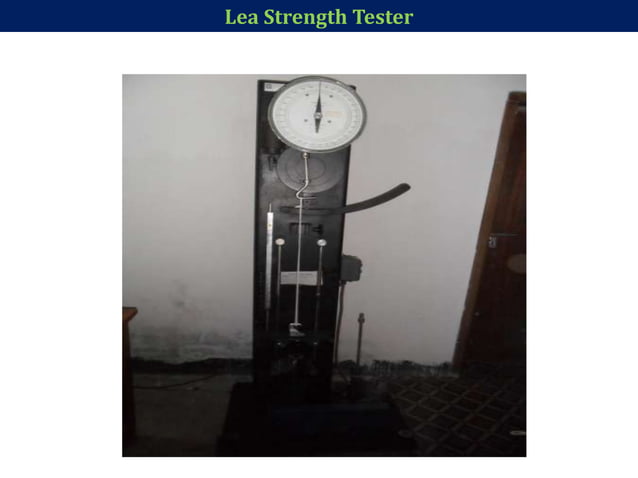 Textile testing instrument | PPTX