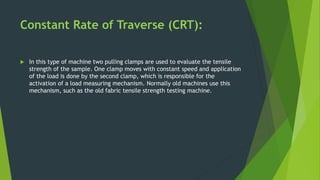 Textile testing & quality control 1(presentation) | PPTX