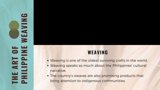 Textile tradition Art Philippines | Pop Culture | PDF