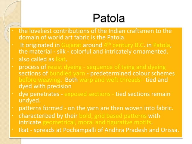 TEXTILE WET PROCESSING.pptx | Needlework | Arts and Crafts