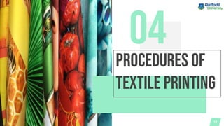 Textile Printing and its process | PPTX