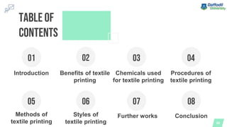 Textile Printing and its process | PPTX