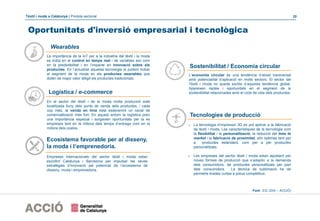 Sector tèxtil moda a Catalunya | PPT