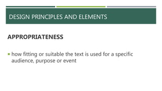 Text Information and Media | PPTX