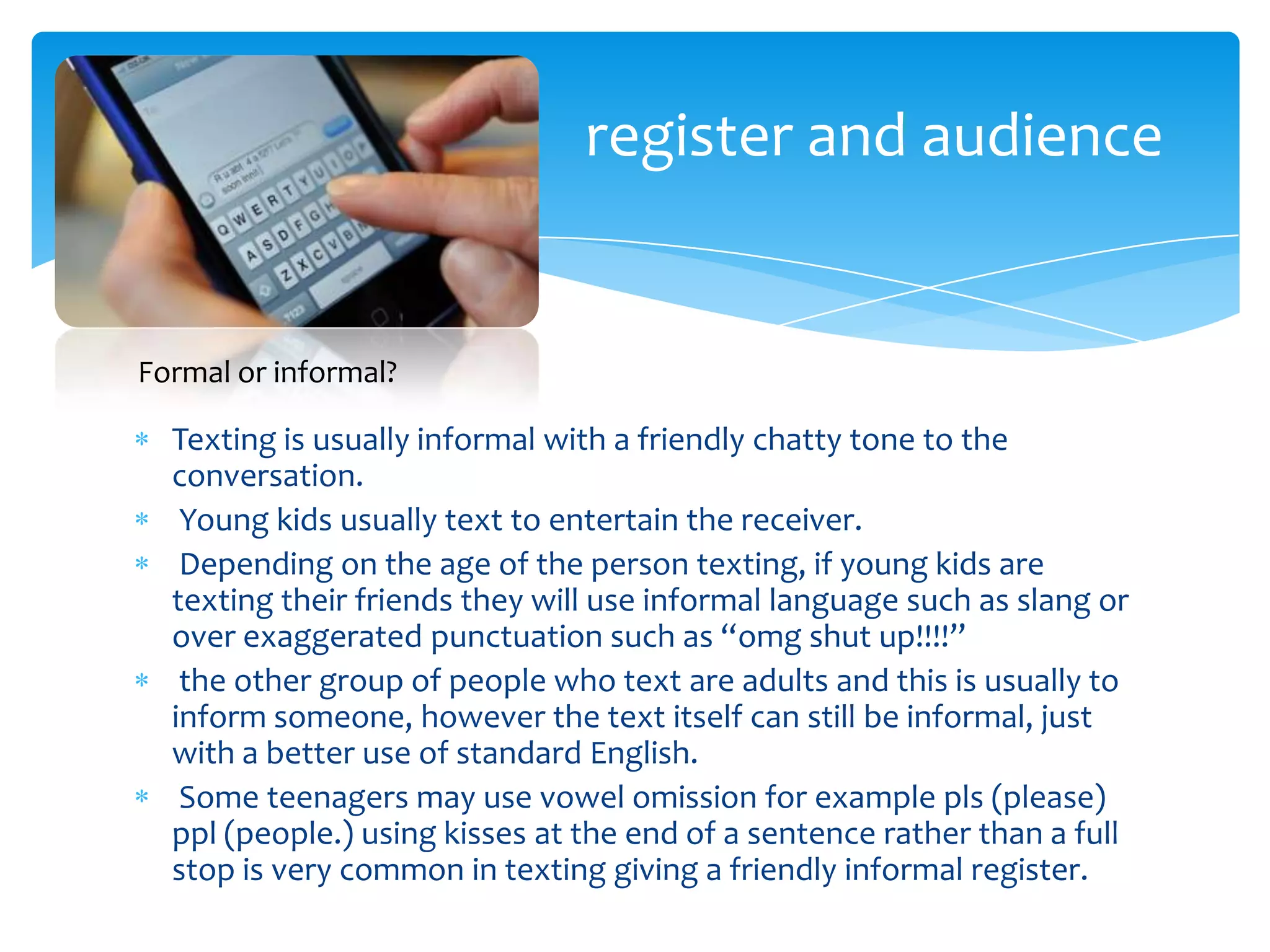 Texting | PPT
