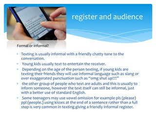 Texting | PPT