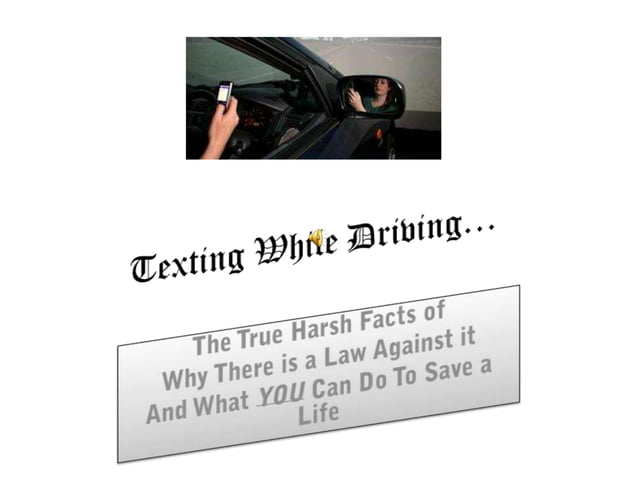 Texting While Driving | PPT