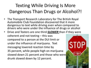Texting While Driving | PPT