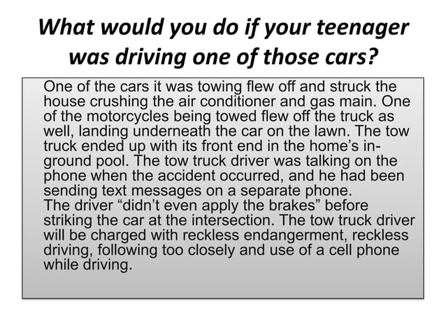 Texting While Driving | PPT