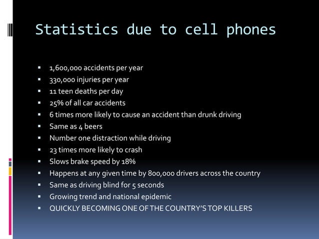 Texting and driving | PPTX | Auto Safety | Automotive