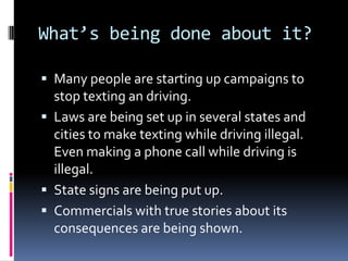 Texting and driving | PPTX