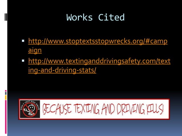 Texting and driving | PPTX | Auto Safety | Automotive