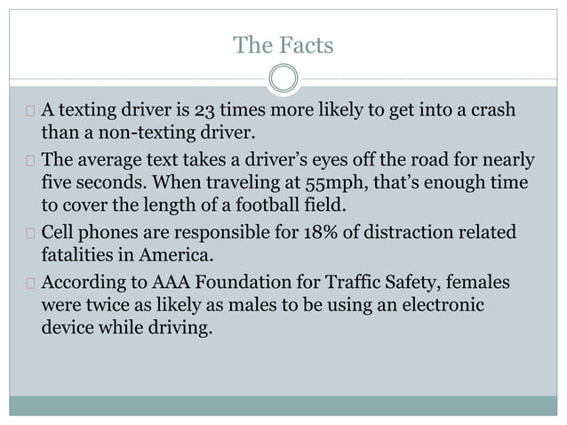 Texting and Driving | PPT