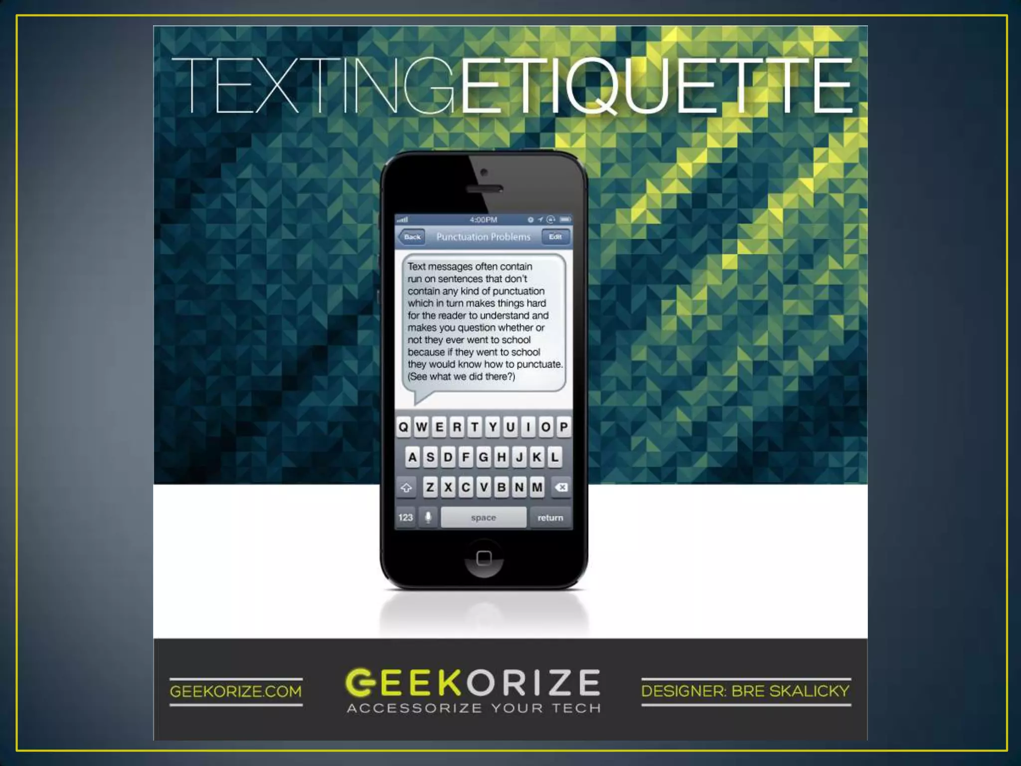 Texting Etiquette Infographic | PPTX