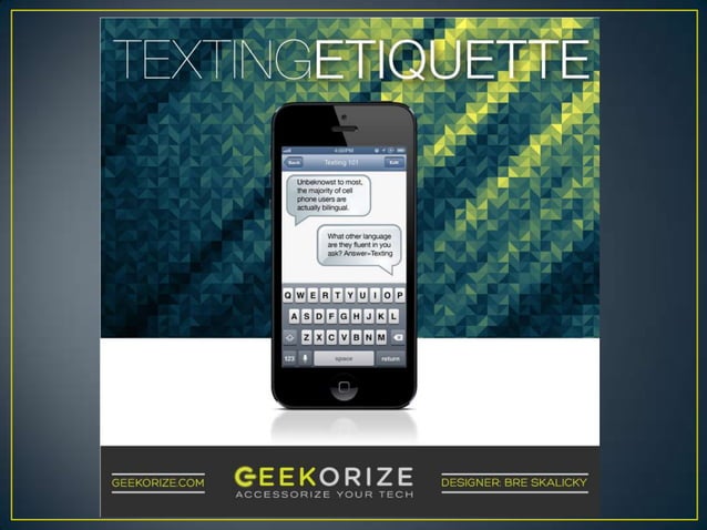 Texting Etiquette Infographic | PPTX