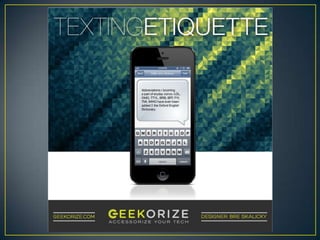Texting Etiquette Infographic | PPTX