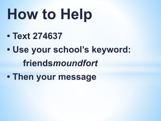 Mound Fort Texting Program | PPTX