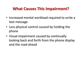 Texting while Driving | PPTX