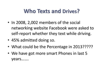Texting while Driving | PPTX