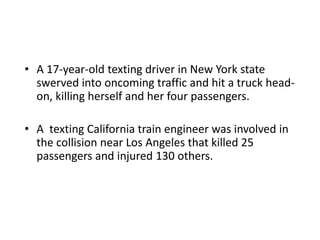 Texting while Driving | PPTX