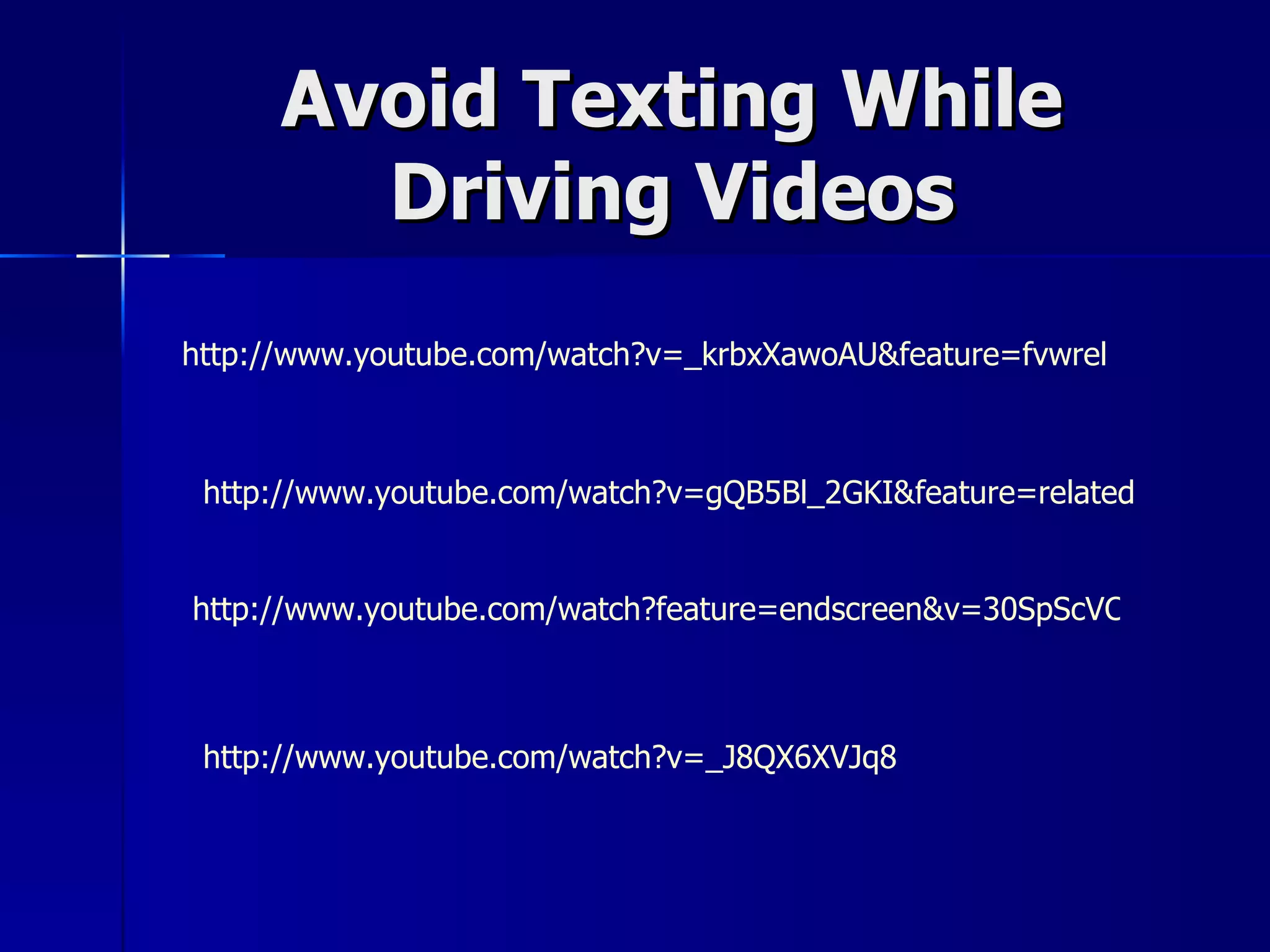 Texting while driving 2012 margaret franklin | PPT