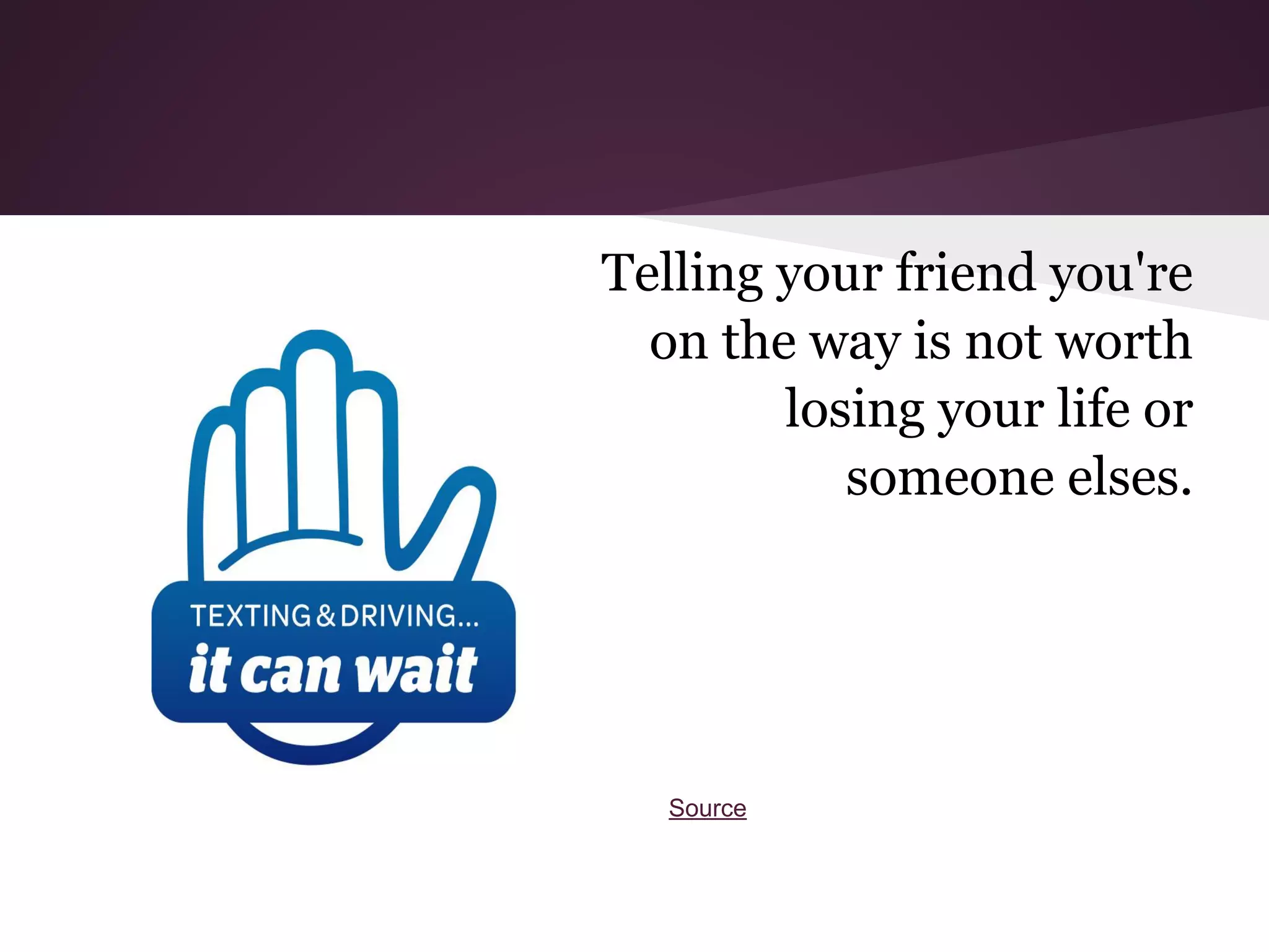 Texting while driving by sarah khalifa | PDF