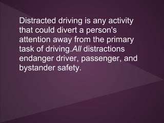 Texting while driving by sarah khalifa | PDF