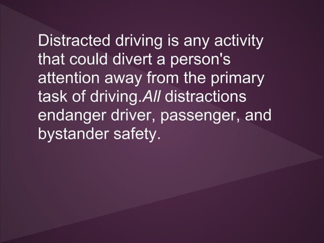 Texting while driving by sarah khalifa | PDF
