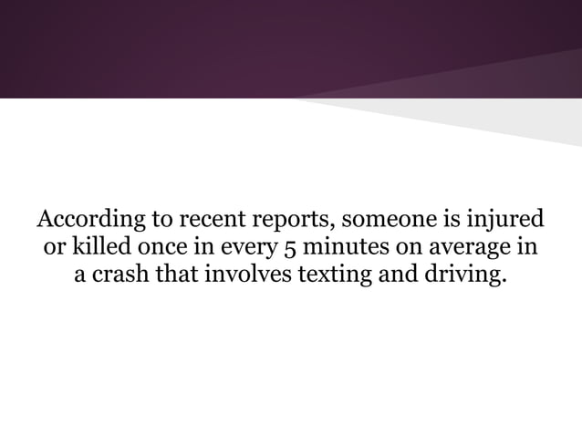 Texting while driving by sarah khalifa | PDF