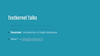 Textkernel Talks - Neo4j usage in Textkernel | PDF