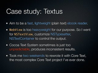 Text Layout With Core Text | PDF