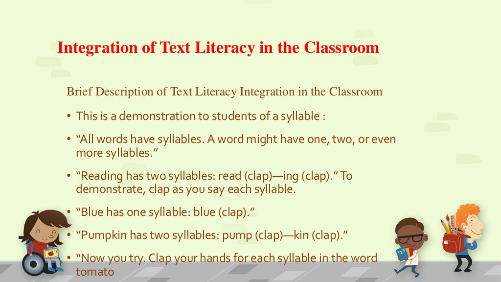 Text literacy