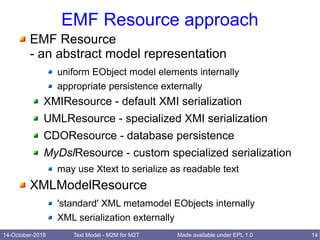 A text model - Use your favourite M2M for M2T | PPT