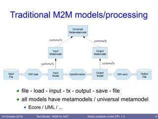 A text model - Use your favourite M2M for M2T | PPT