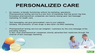 Text marketing for pharmaceutical industry | PPTX