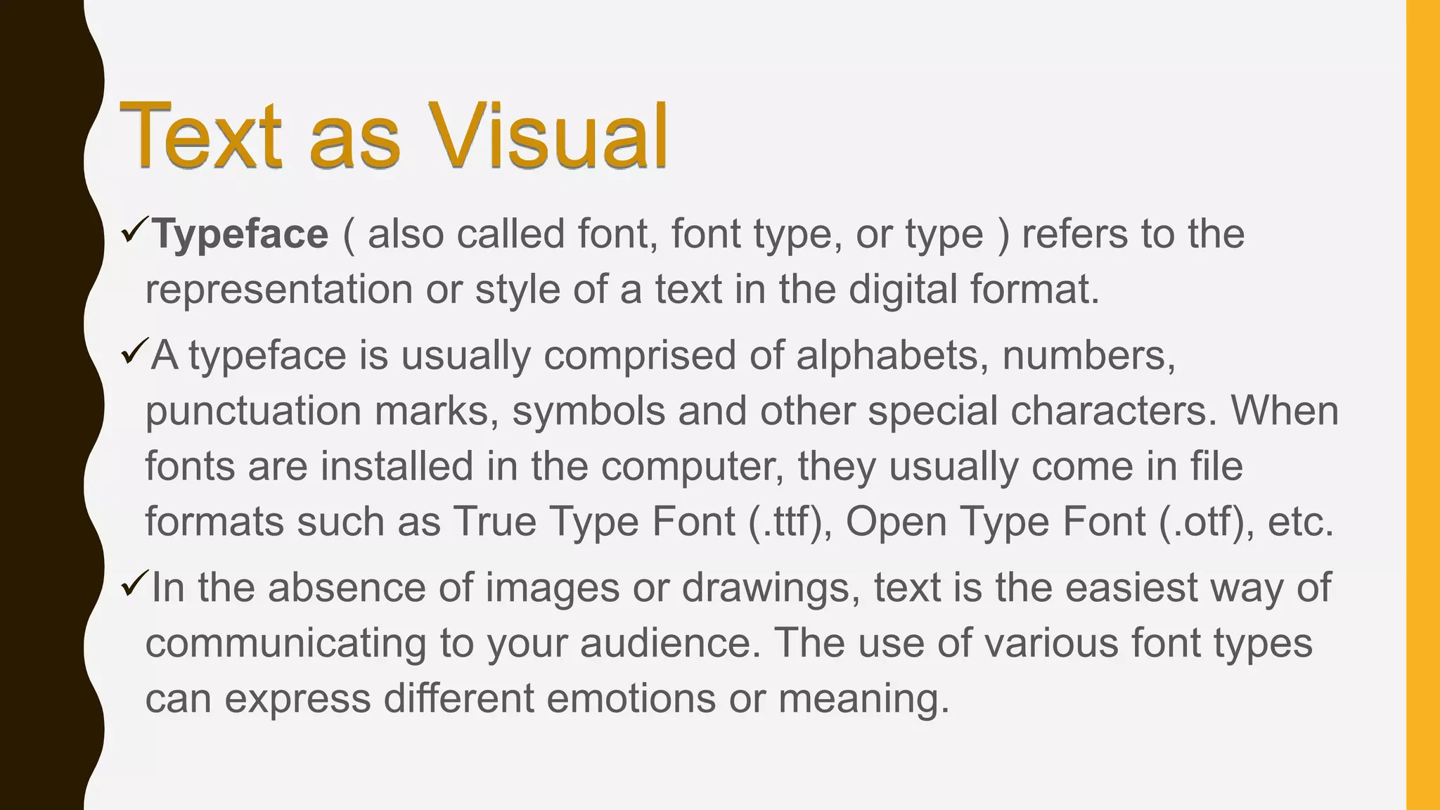 Text media and information | PPTX