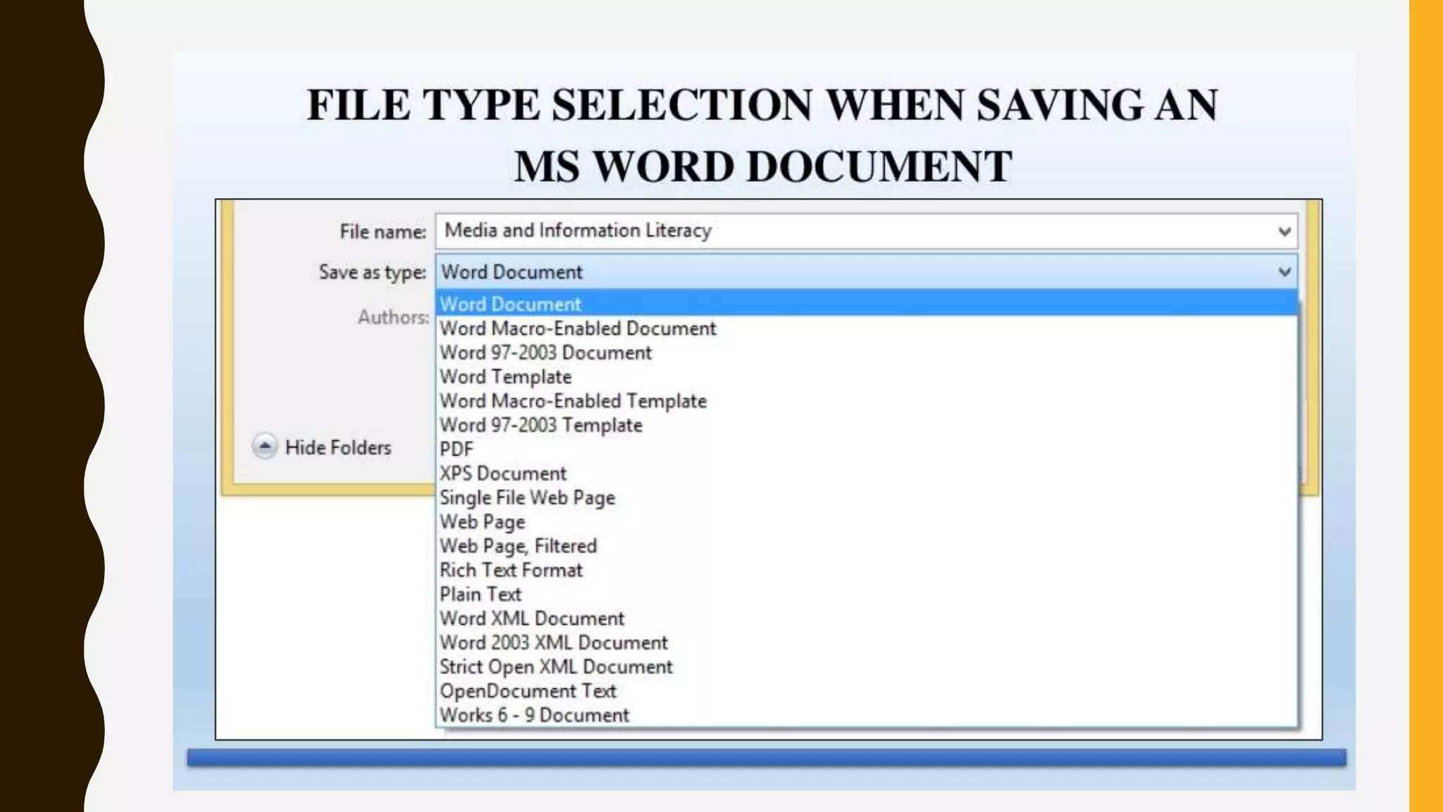 Text media and information | PPTX