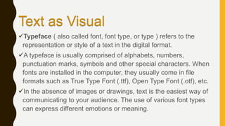 Text media and information | PPTX