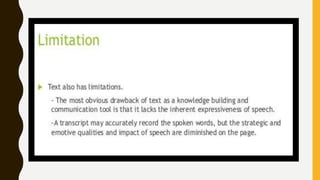 Text media and information | PPTX