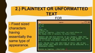 Text media and information | PPTX