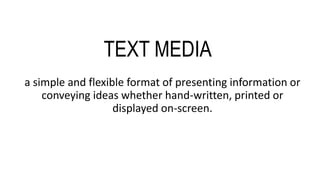 Text Media | PPTX