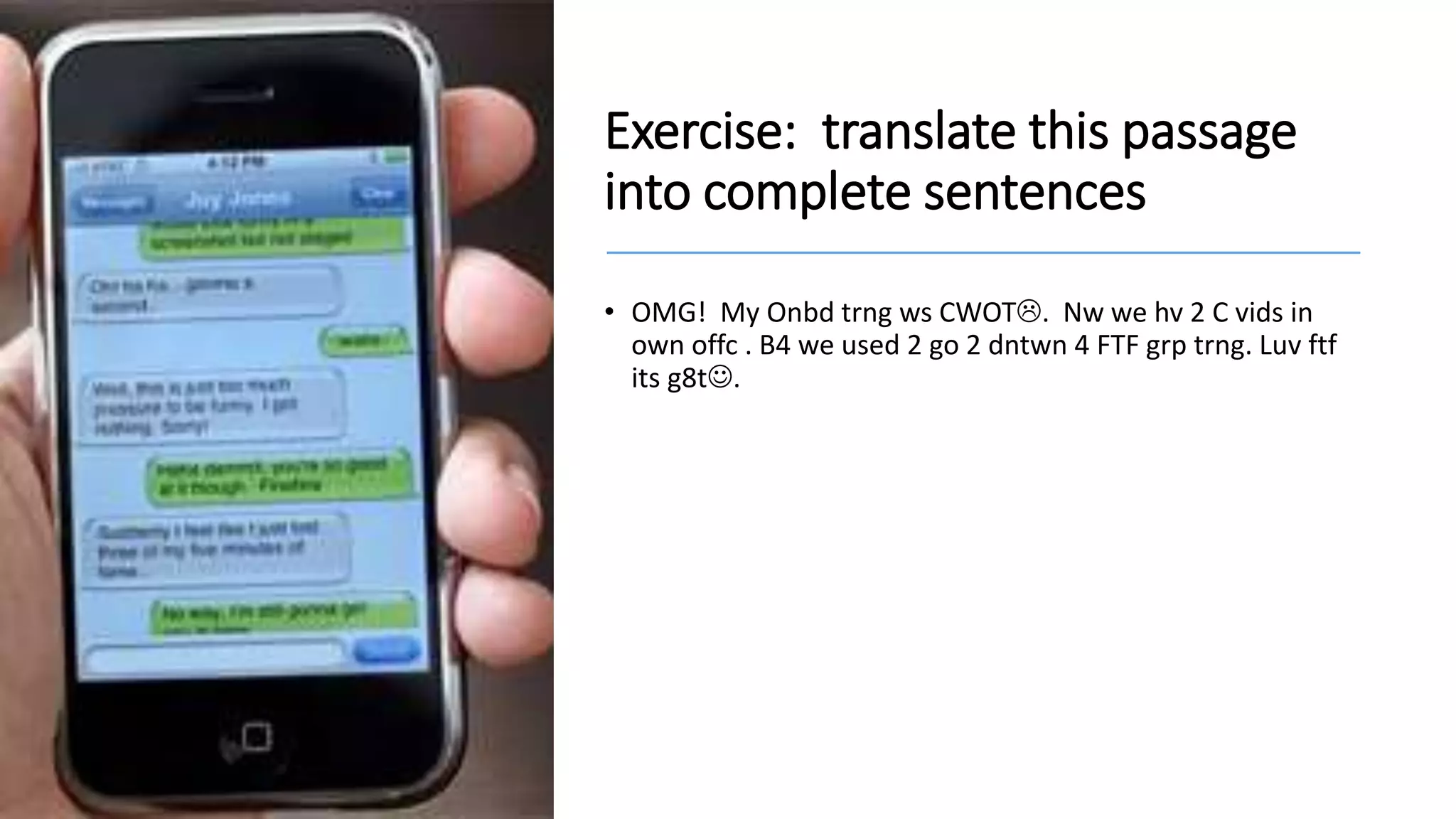 Text message ppts | PPTX