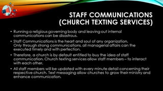 Text messaging service for churches | PPTX
