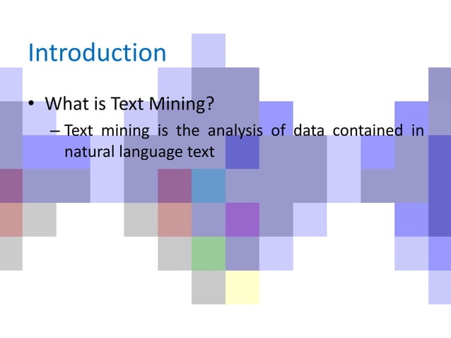 Text mining | PPTX
